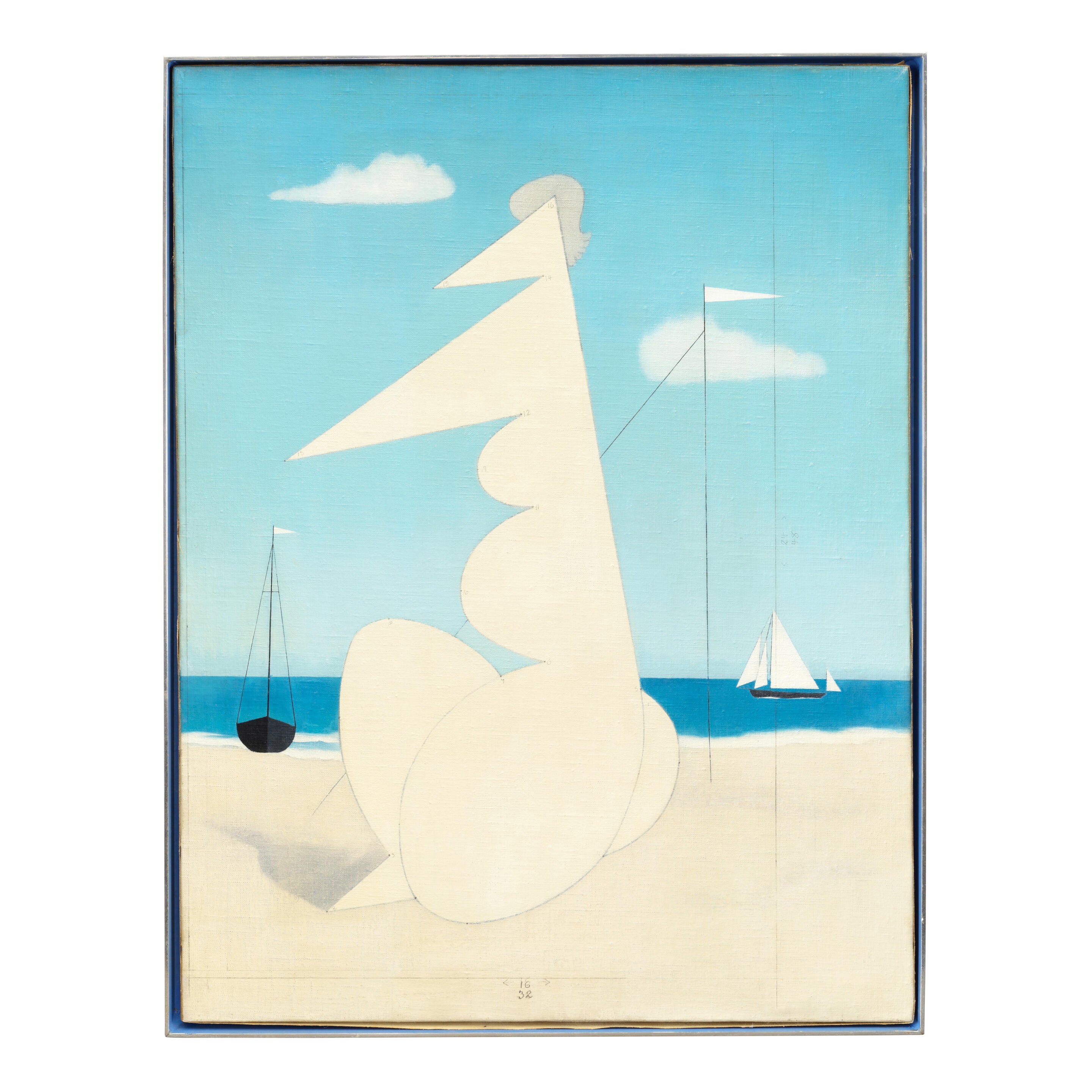 George Copeland Ault | Study for Miss Hollywood (Circa 1948) | MutualArt