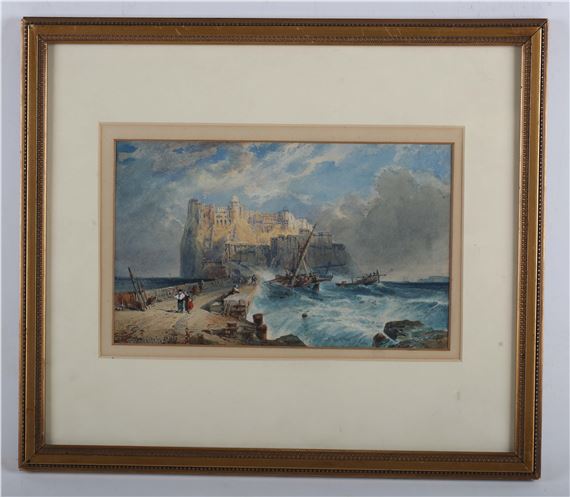 Richard Principal Leitch | The Castle of Ischia from the Mole, Italy ...