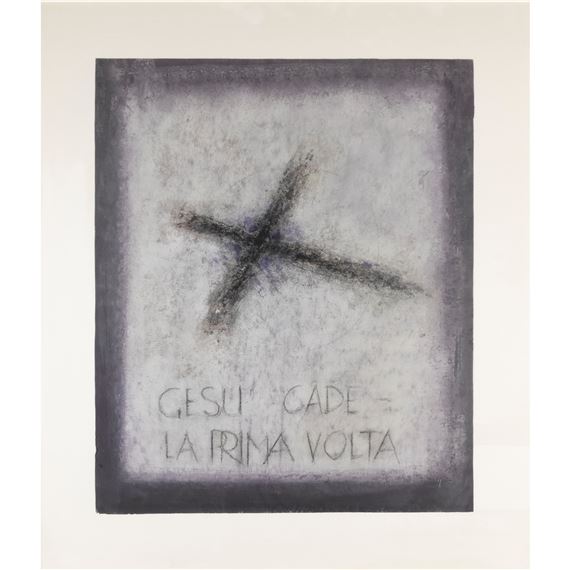 Guido Strazza | Gesù cade la prima volta (1984) | MutualArt