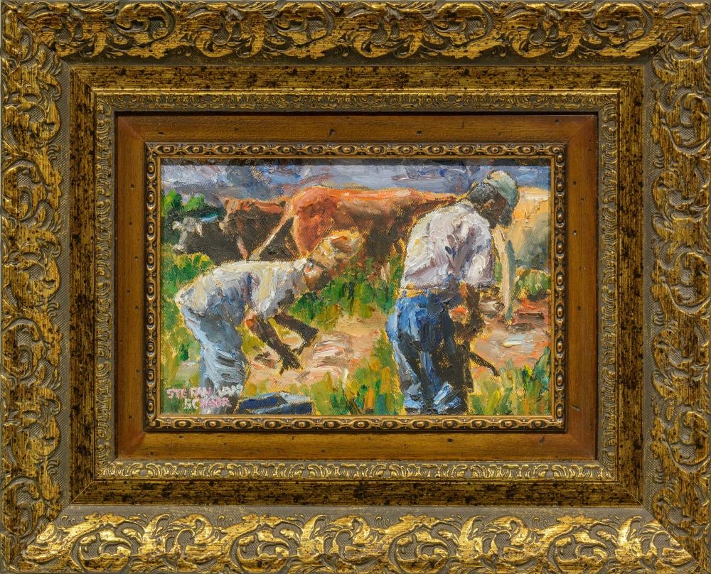 Stefan van Schaik | Cattle & Farm Workers | MutualArt