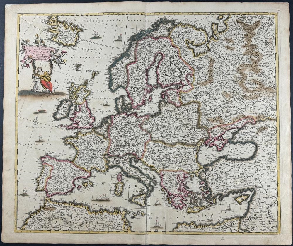 Frederik de Wit | Map of Europe (Circa 1688) | MutualArt