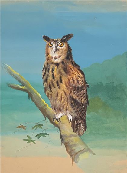 Theophilus Johnson | Eagle Owl (1900) | MutualArt