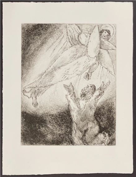 Marc Chagall | The Bible - Isaiah's Vision (1956) | MutualArt