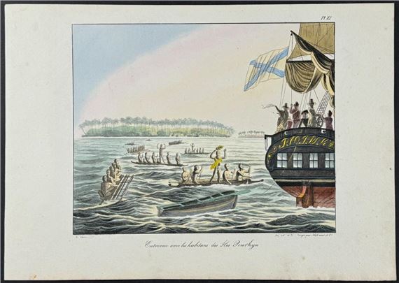 Louis Choris | Penrhyn Atoll in the Cook Islands (1826) | MutualArt