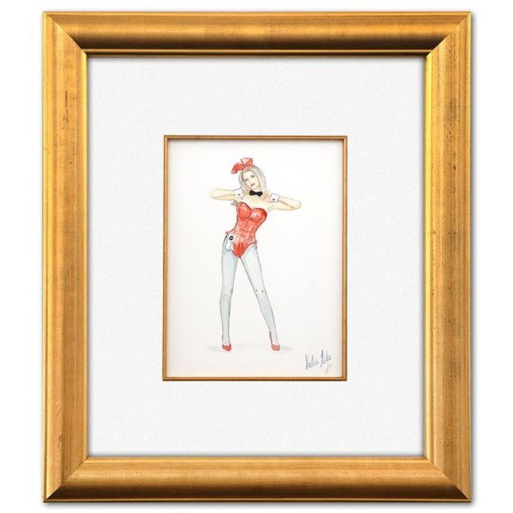 Victoria Fuller | Red Bunny Holding Bow RM | MutualArt