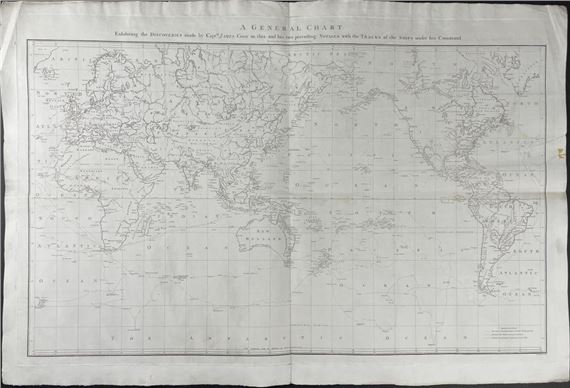 James Cook | A General Chart Exhibiting the Discoveries made by Captain ...
