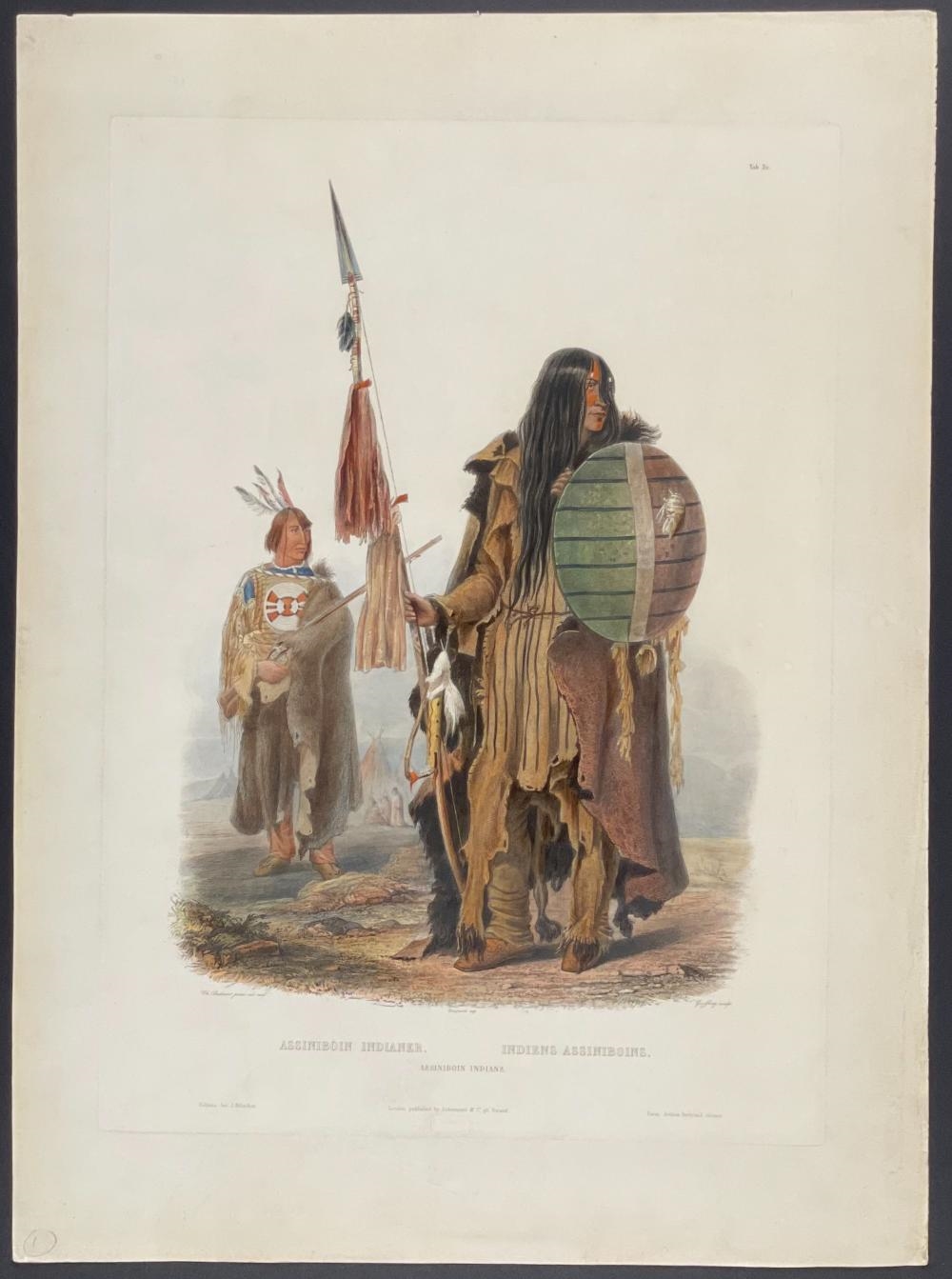 Karl Bodmer | Assiniboin Indians (1839 - 1842) | MutualArt