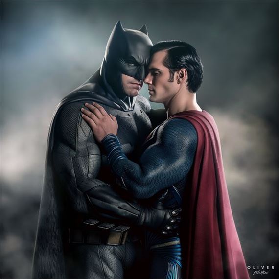 Sébastien Oliver | Batman and Superman Love | MutualArt