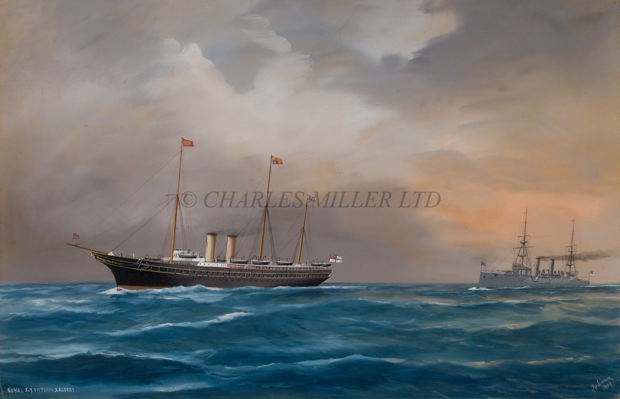 Antonio de Simone | The Royal steam yacht 'Victoria & Albert III' under ...