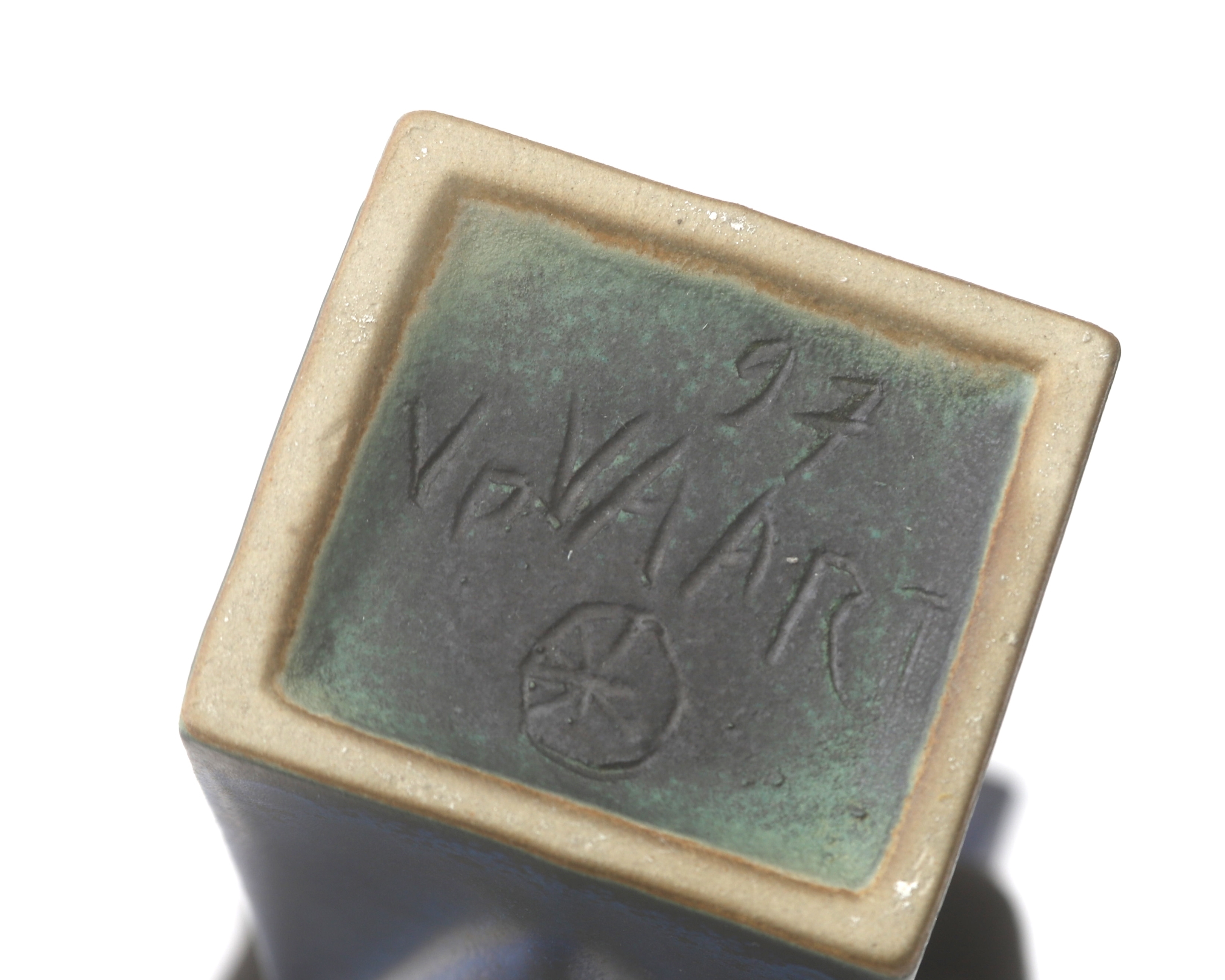 Johannes Vaart | A blue-glazed stoneware vase (1994) | MutualArt