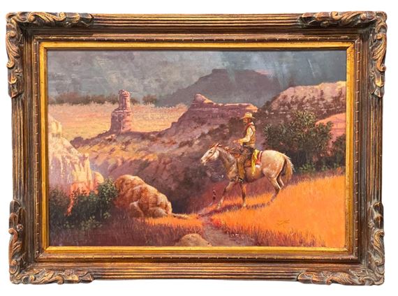 Bill Bender | Charles Goodnight in Palo Duro Canyon | MutualArt