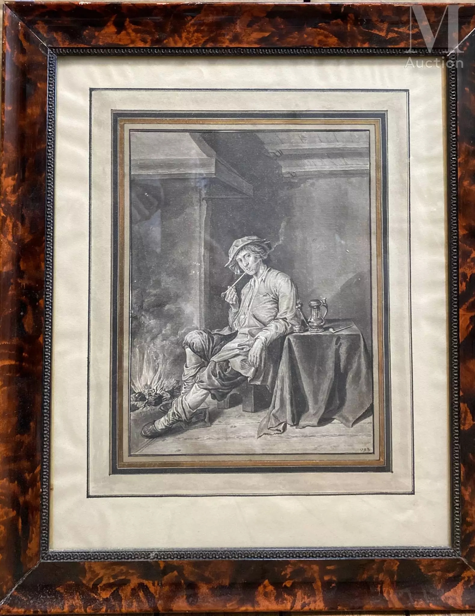 David Teniers the Younger | Le fumeur de pipe au coin du feu (1793 ...