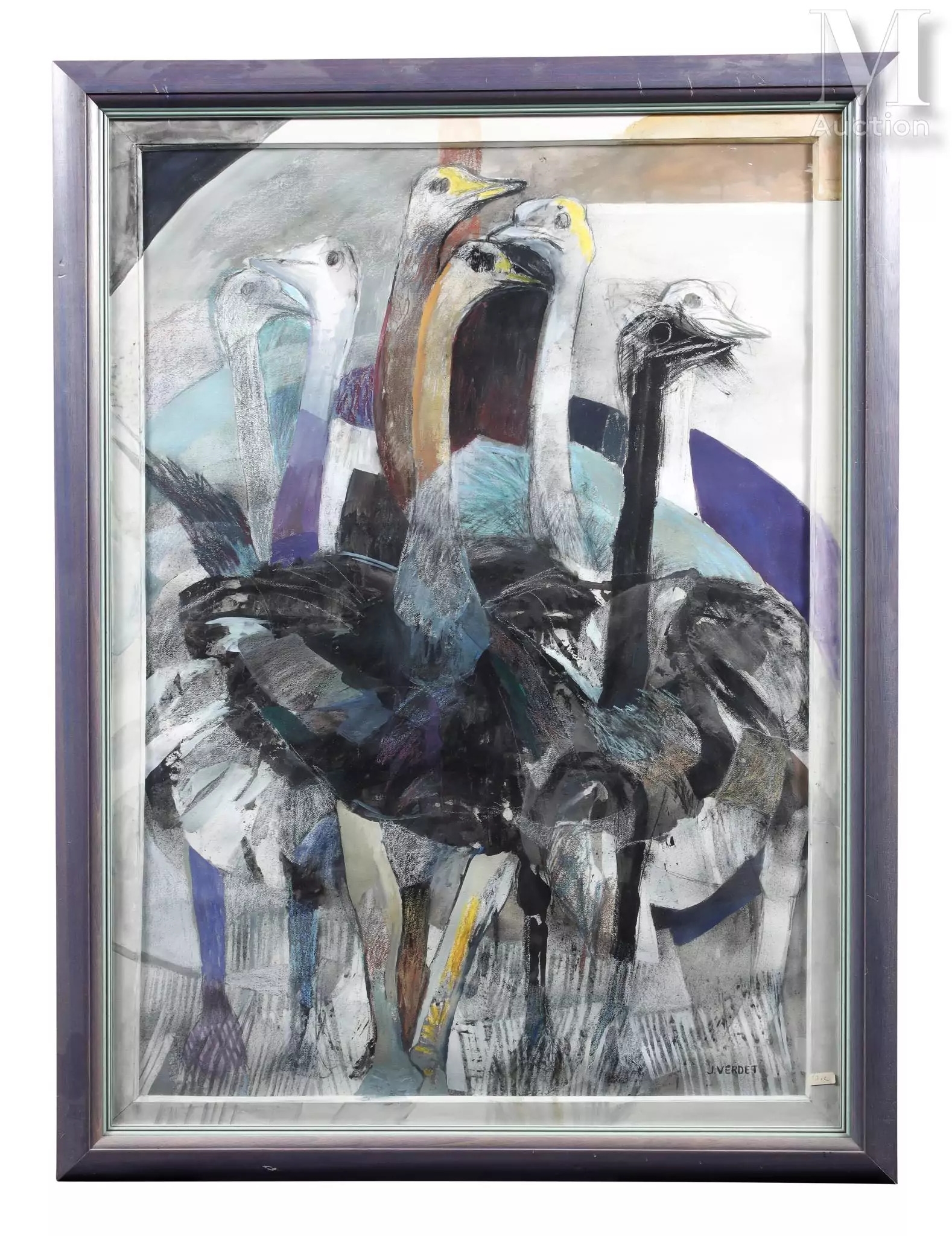 Jacqueline Verdet | Les autruches | MutualArt
