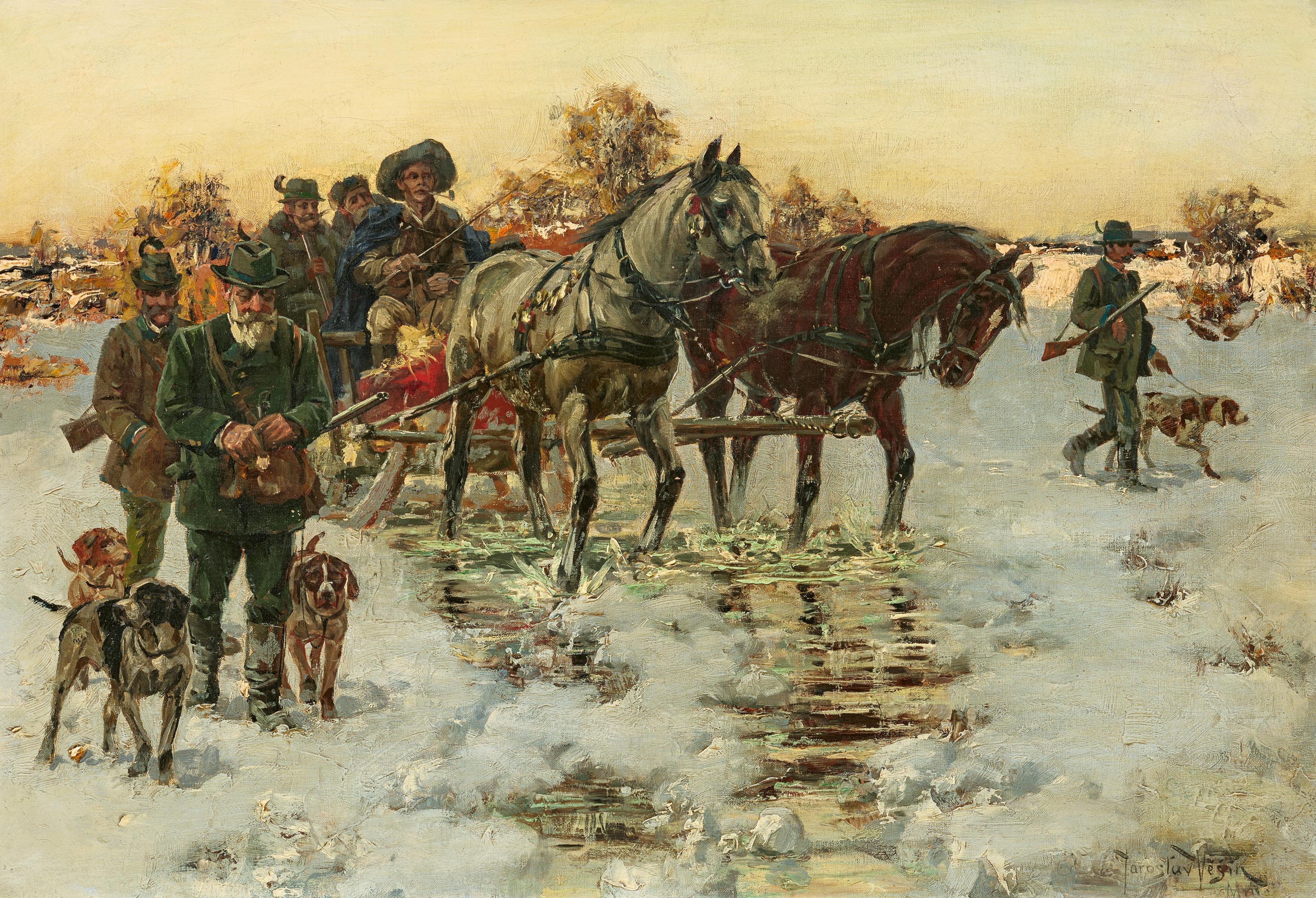 Jaroslav Friedrich Julius Vesin | Start of the Hunt | MutualArt