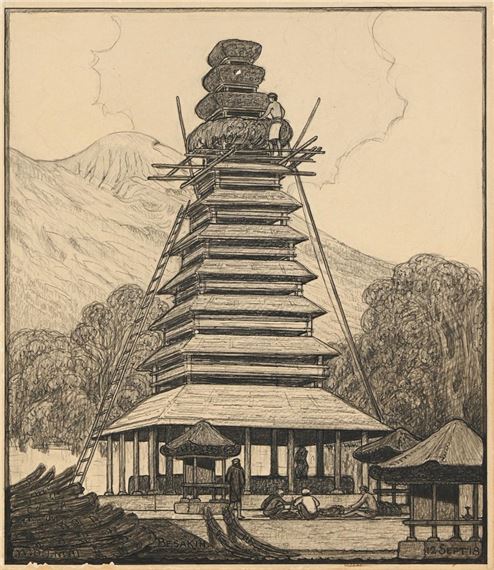 Wynand Otto Jan Nieuwenkamp | The Restoration of Purah Besakih, Bali ...