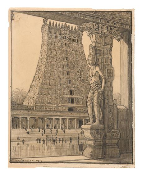 Wynand Otto Jan Nieuwenkamp | The holy pond at the Madurai temple (29 ...