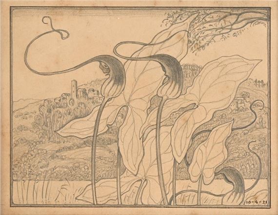 Wynand Otto Jan Nieuwenkamp | Water lilies at Lago di Nemi (Lake Nemi ...