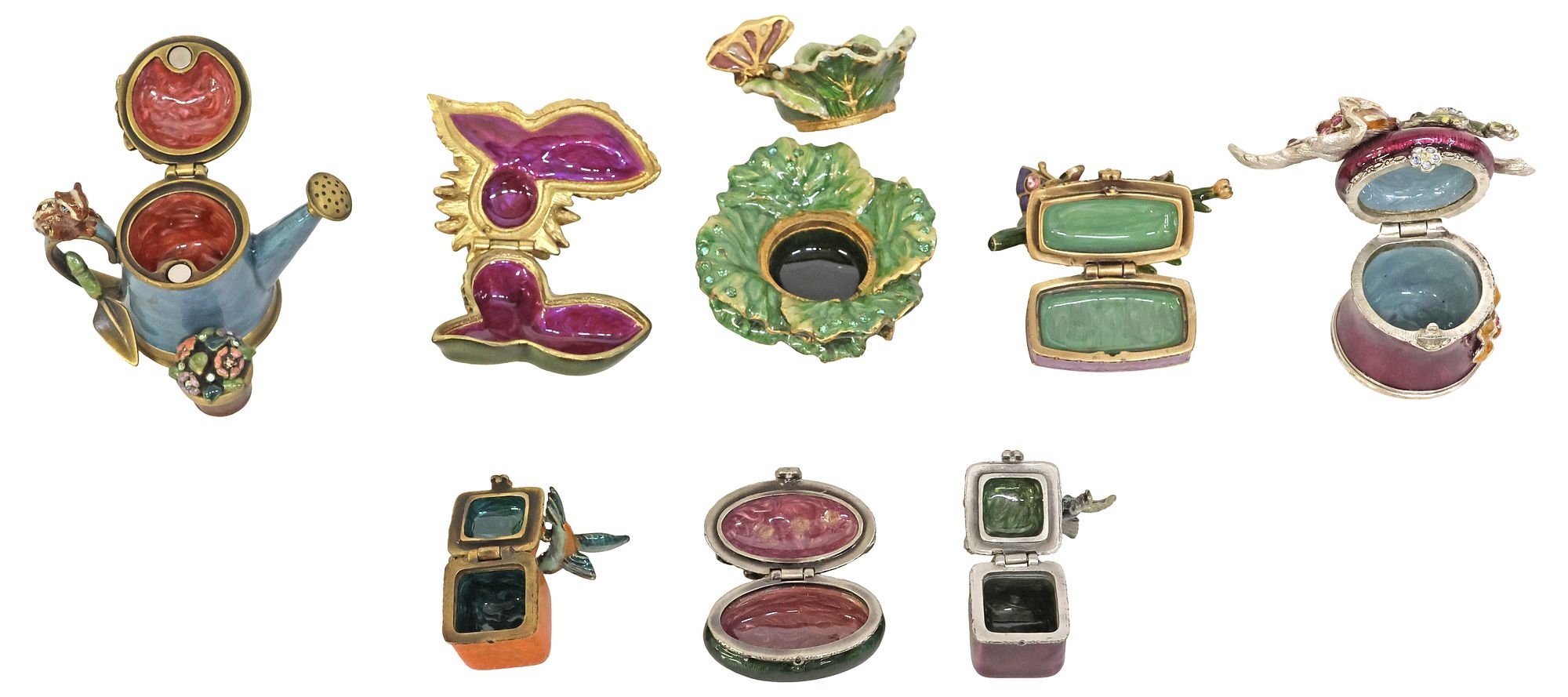 Jay Strongwater | 8 Jay Strongwater Enamel & Swarovski Crystal Giftware ...