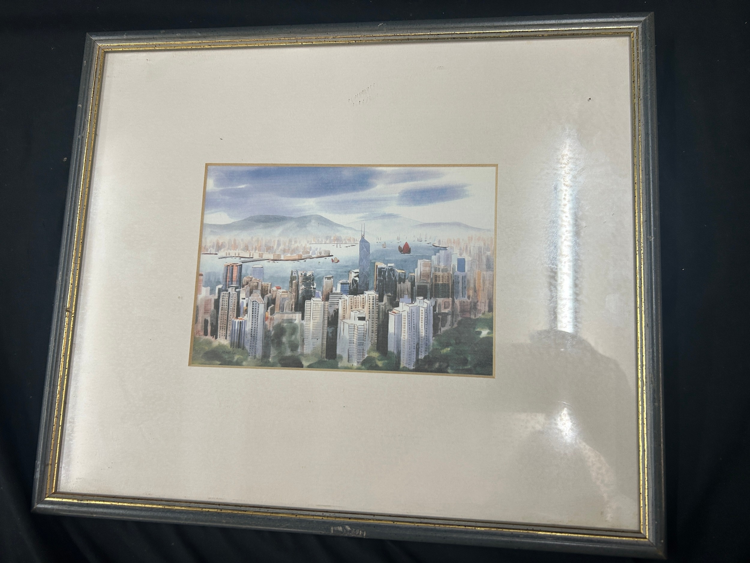 Thomas Lo | Vintage framed original water colour by Thomas Lo depicting ...