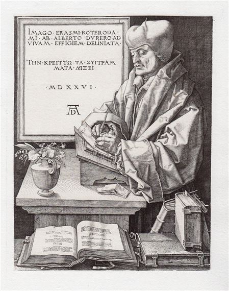 Albrecht Dürer | Erasmus of Rotterdam (1882) | MutualArt