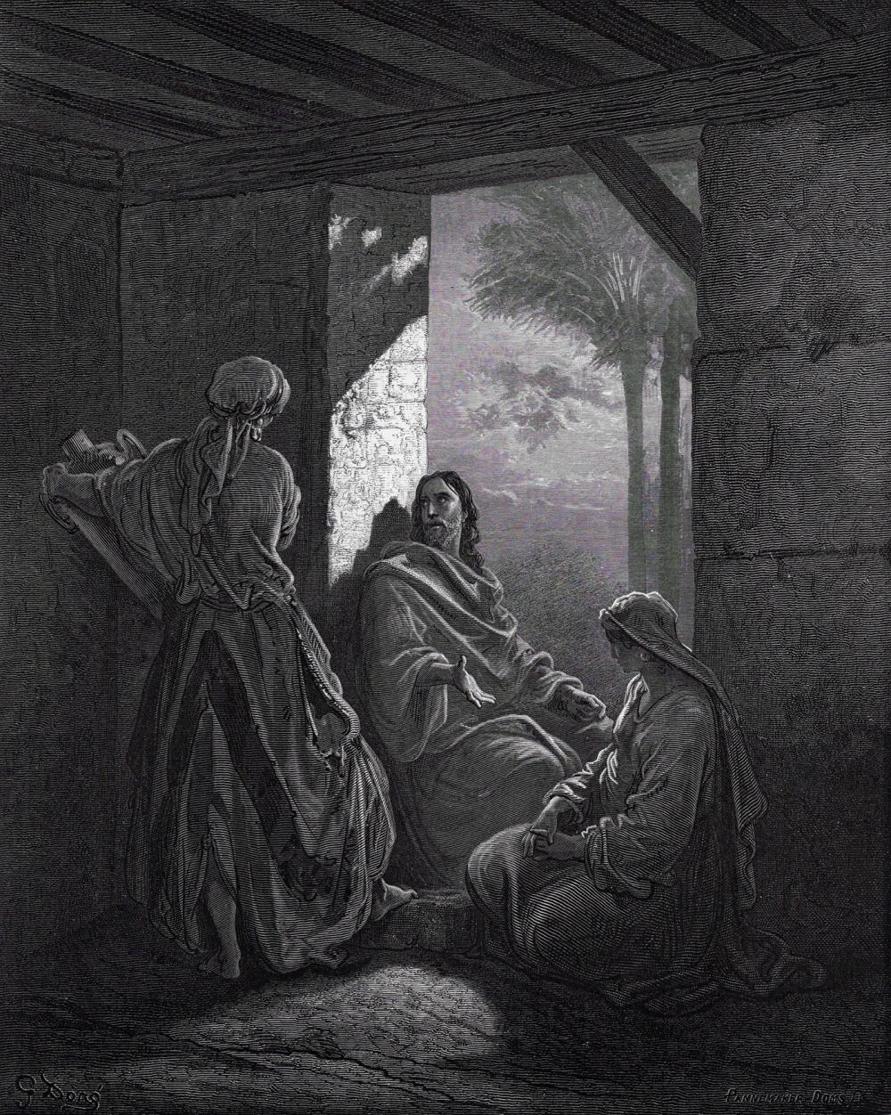 Gustave Doré | Jesus at the House of Martha and Mary (1880) | MutualArt