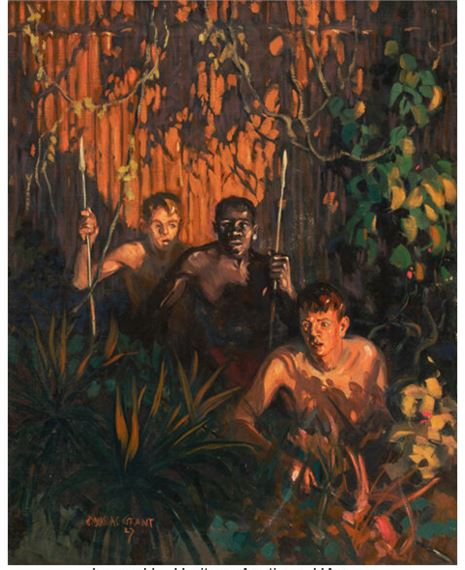 Douglas Grant | The Tarzan Twins book cover (1927) | MutualArt