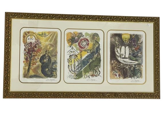 Marc Chagall | Bible Series Prints Triptych | MutualArt