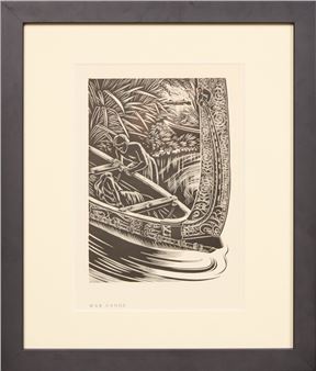 E. Mervyn Taylor | War Canoe (1957) | MutualArt