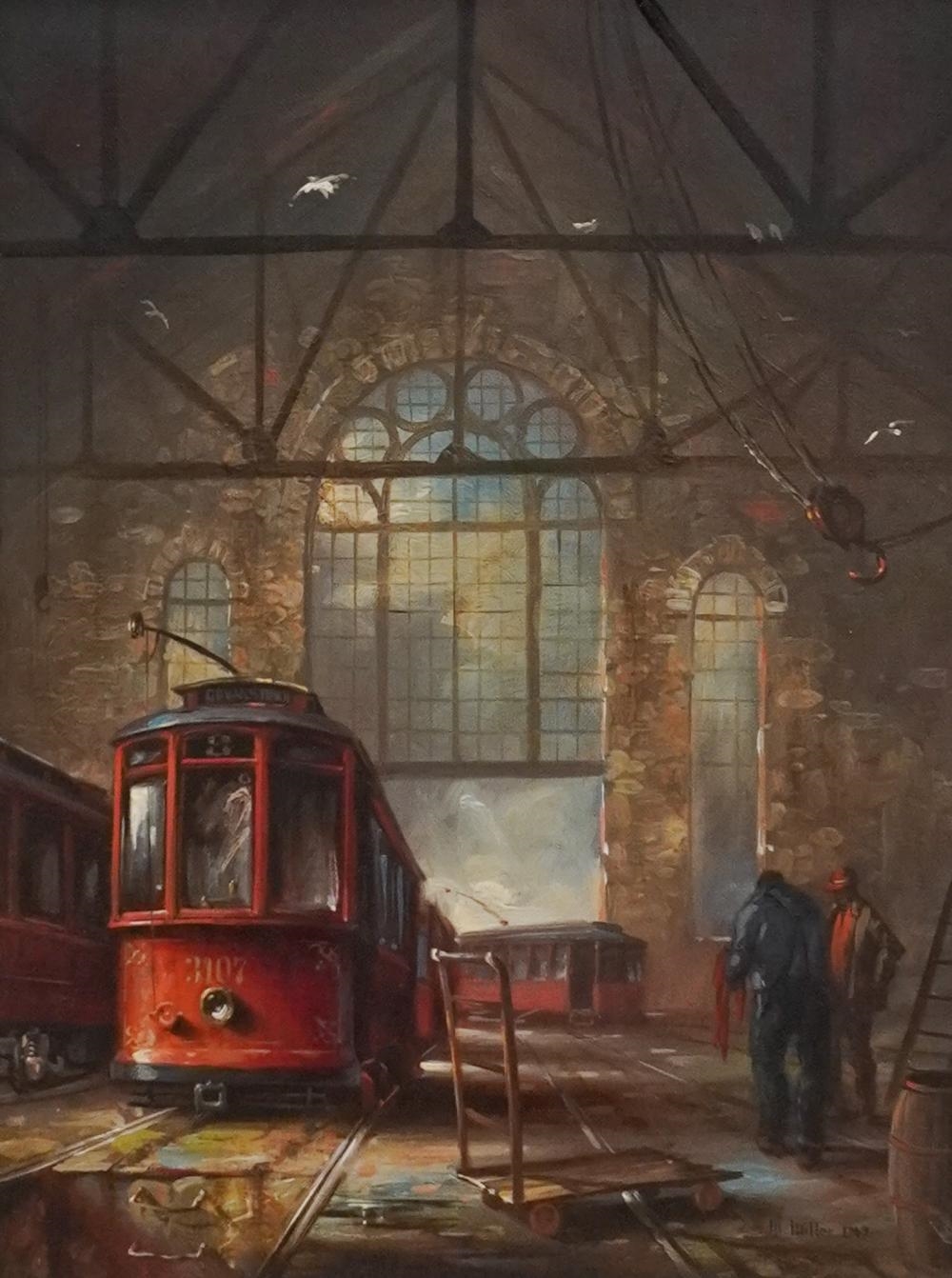 Melvin Orville Miller | Trolley Barn (1969) | MutualArt