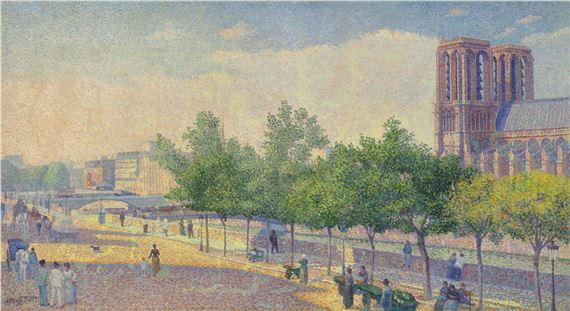 Albert Dubois-Pillet | Le Quai de Montebello (1888 - 1889) | MutualArt
