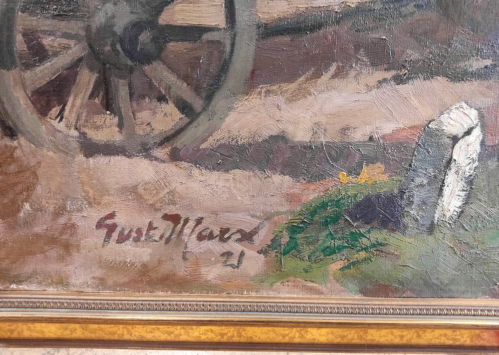 Gustav Marx | Waldbauer mit Pferdegespann | MutualArt