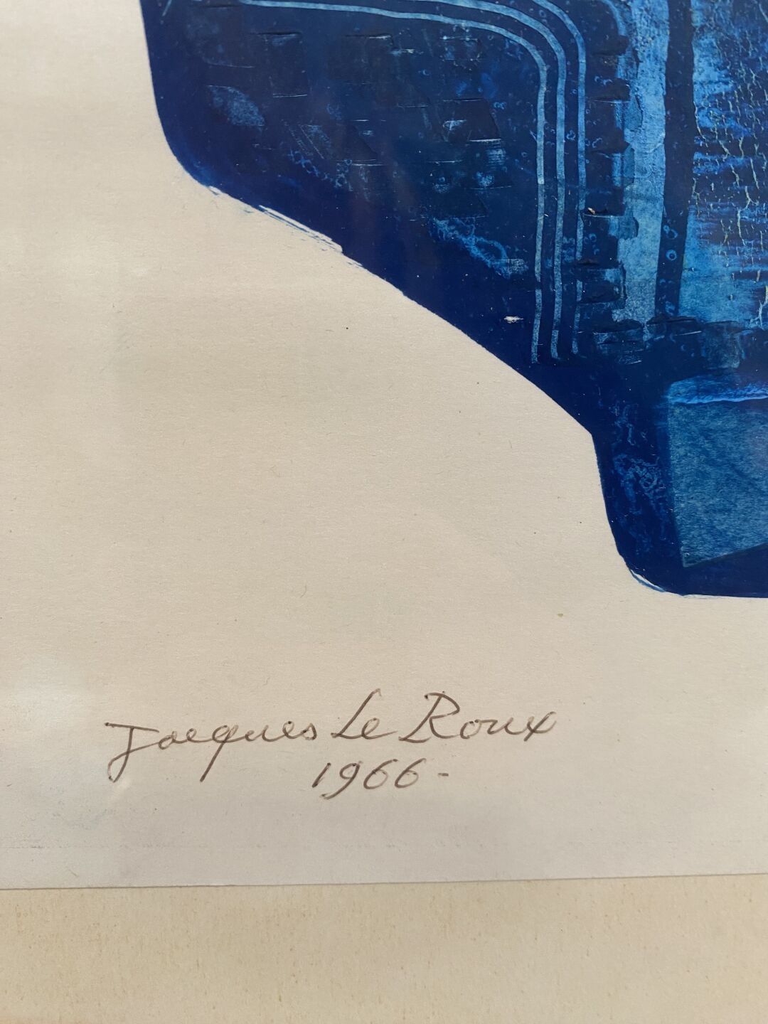 Jacques le Roux | Buste de femme bleu (1966) | MutualArt