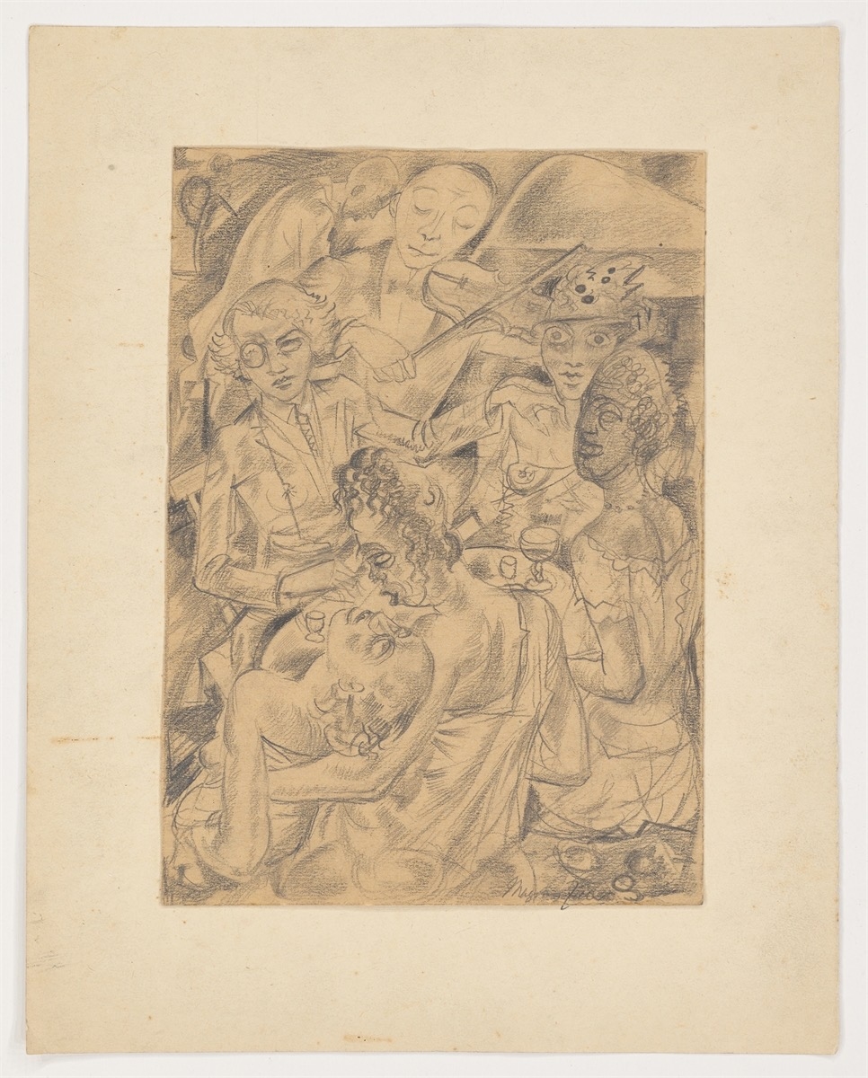 Magnus Herbert Zeller | Cafe Lesbos (1920 - 1921) | MutualArt