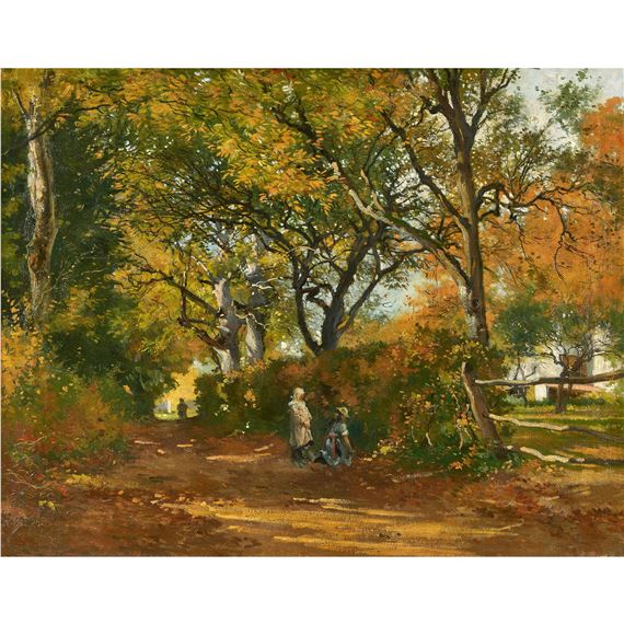Auguste Bachelin | Herbstlicher Weg | MutualArt