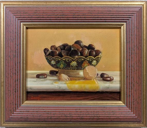 Reza Sarrafi | The bowl of chestnuts and the broken egg | MutualArt