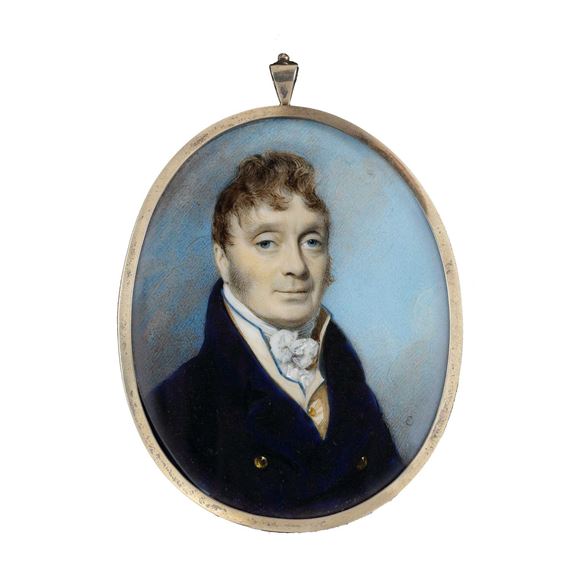 George Engleheart | Portrait of Lieu. Colonel George Collier in a ...