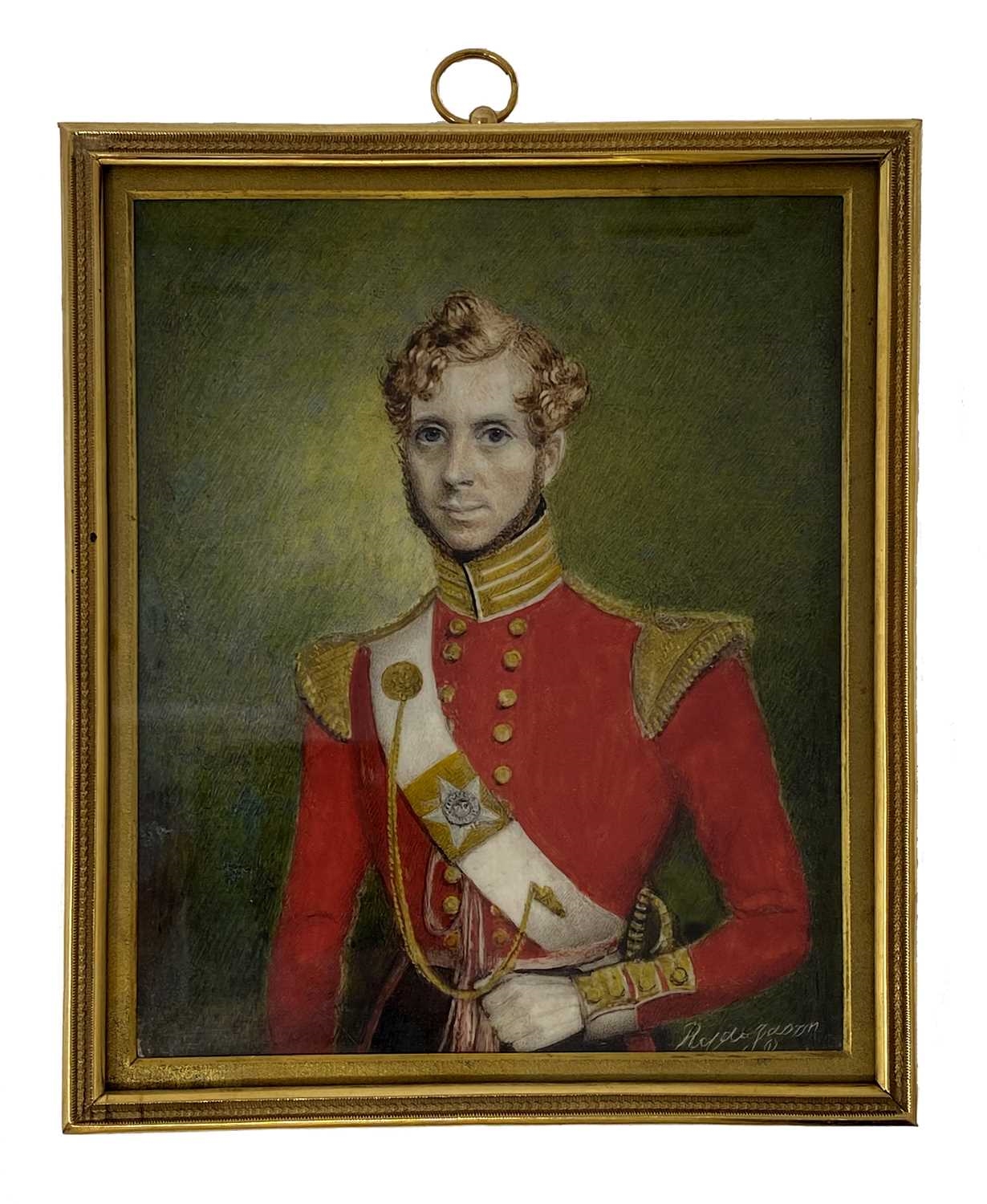 Raja Jivan Ram | A Portrait Miniature of an Officer of the Light ...