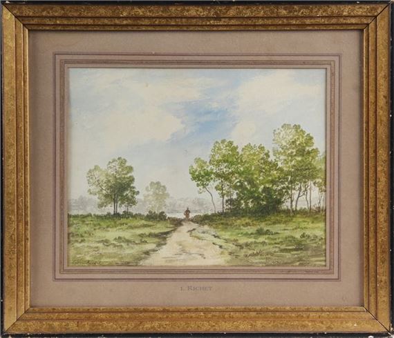 Léon Richet | The clearing, at the edge of the forest | MutualArt