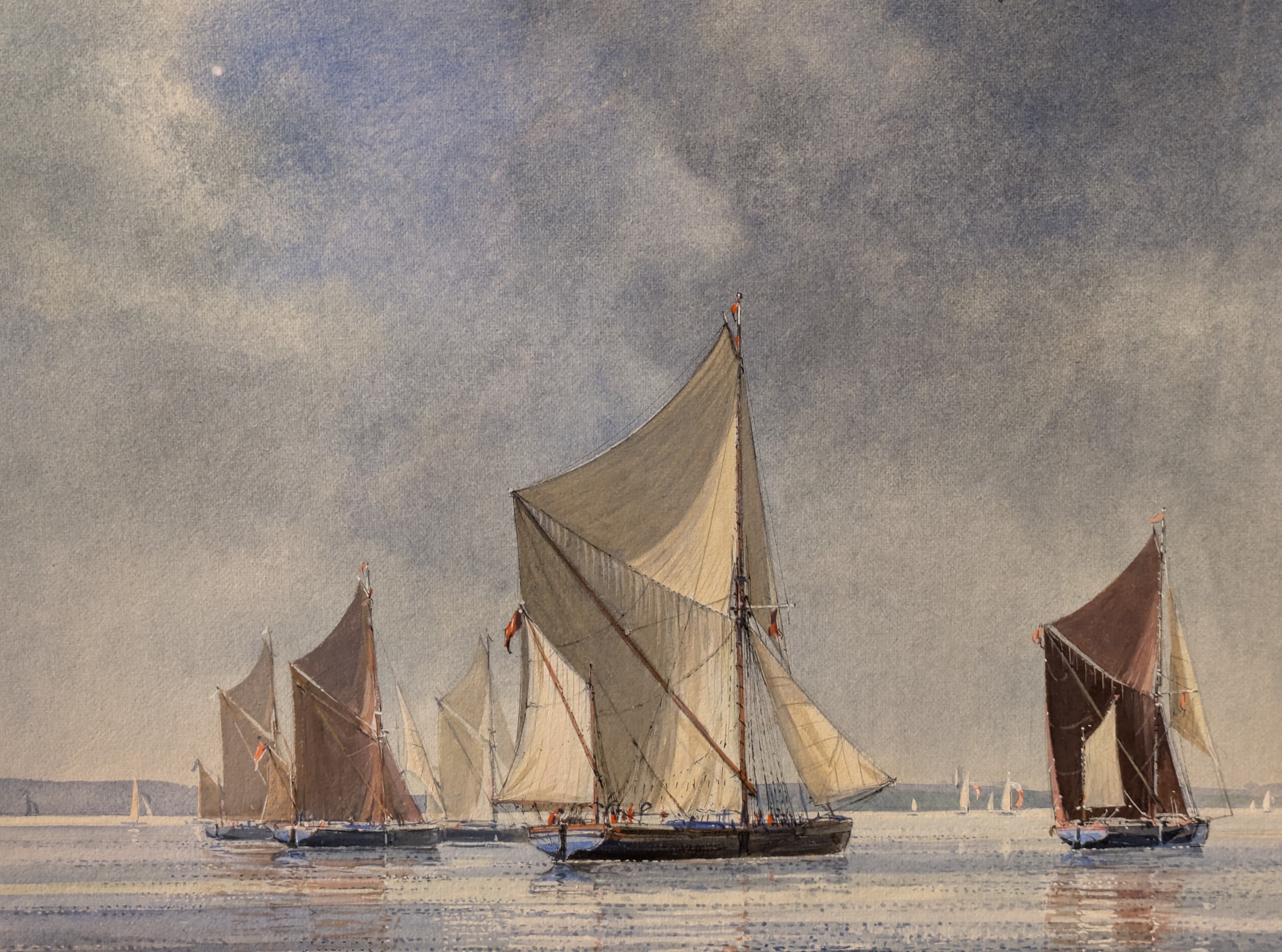 Cavendish Morton | Thames Barges at Pin Mill, Essex (1981) | MutualArt