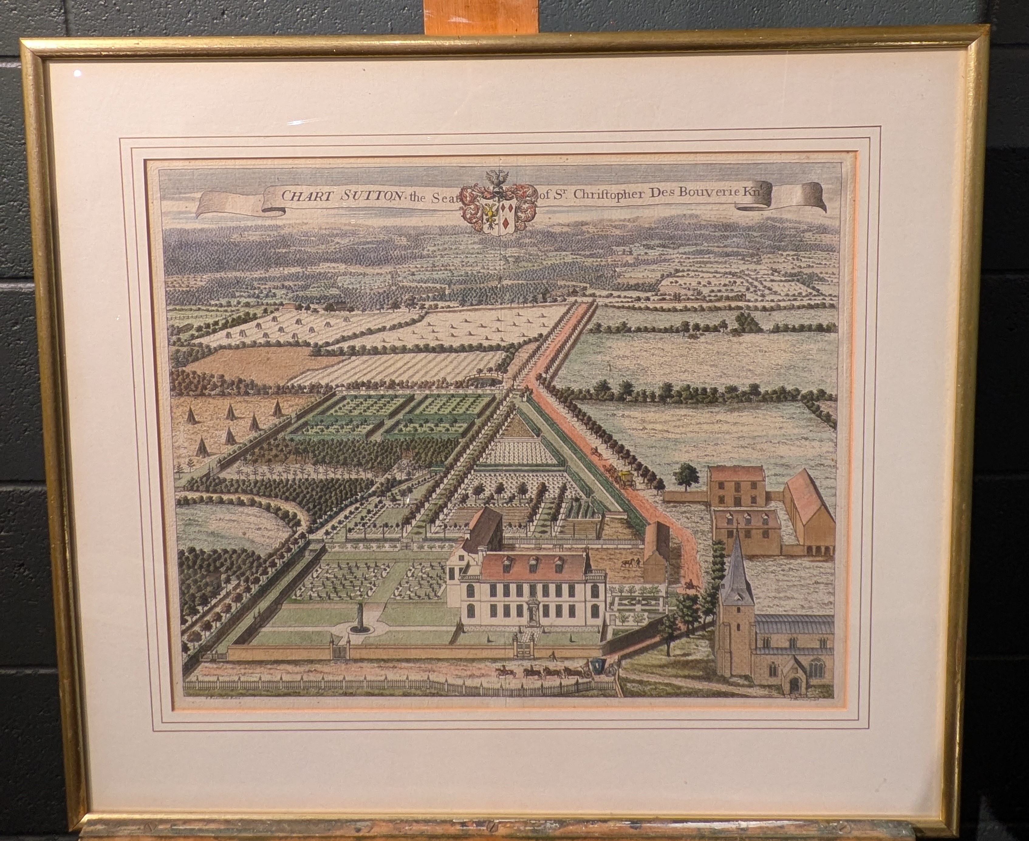 Johannes Kip | Chart Sutton, the seat of St. Christopher Des Bouver ...