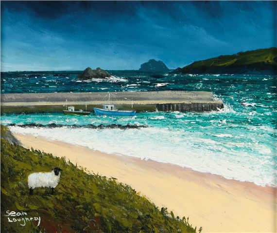 Sean Loughrey | PASSING STORM MALIN PIER | MutualArt