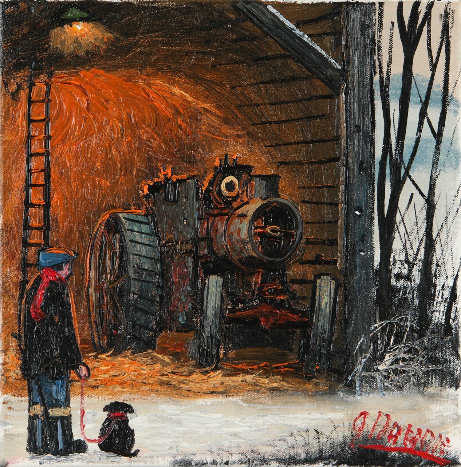 James Downie | OLD STEAM TRACTOR | MutualArt
