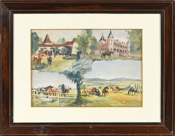 Jean de La Verteville | The Perréau stud farm, July 14, 1937 (1937 ...