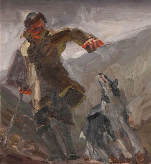 Kevin Sinnott | The Artist and His Dog (1995) | MutualArt