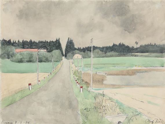 Olaf Rude | Road towards the woods (49) | MutualArt