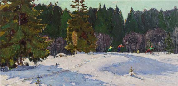 Yuri Ivanovich Semenyuk | Skiers (1953) | MutualArt