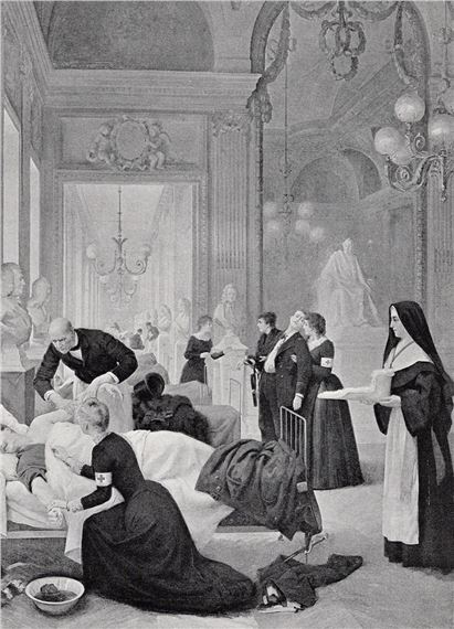Pierre Brouillet | The Hospital in the French Theatre (1890) | MutualArt