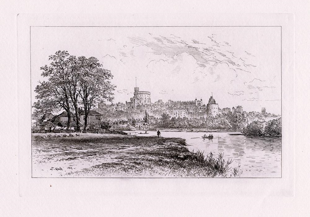 Edward Hull | Windsor Castle from the Brocas (1885) | MutualArt