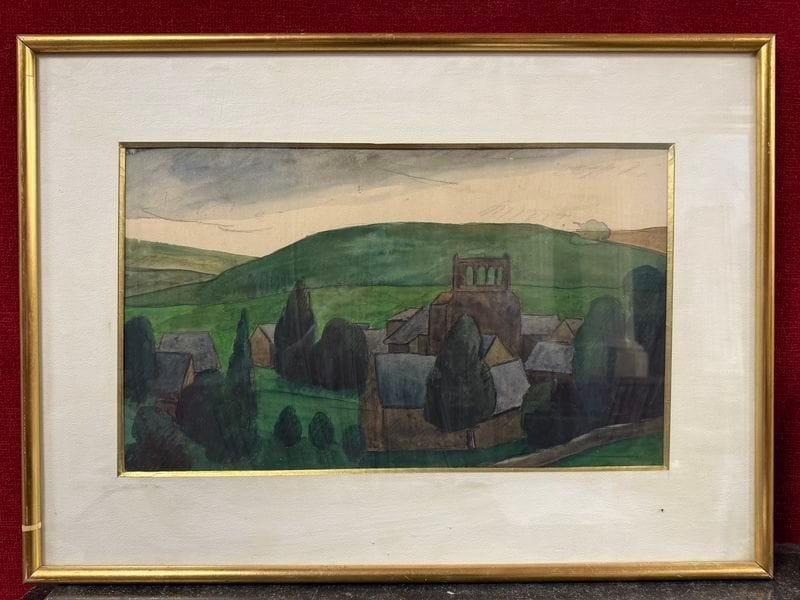 Georges Lucien Guyot | Landscape with Bell Tower | MutualArt