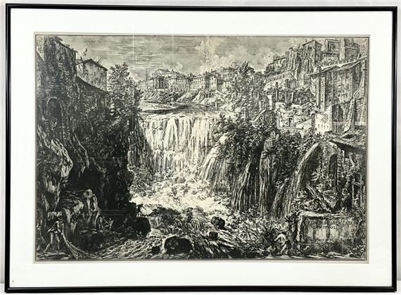 Giovanni Battista Piranesi | Veduta della Cascata di Tivoli / Waterfall ...